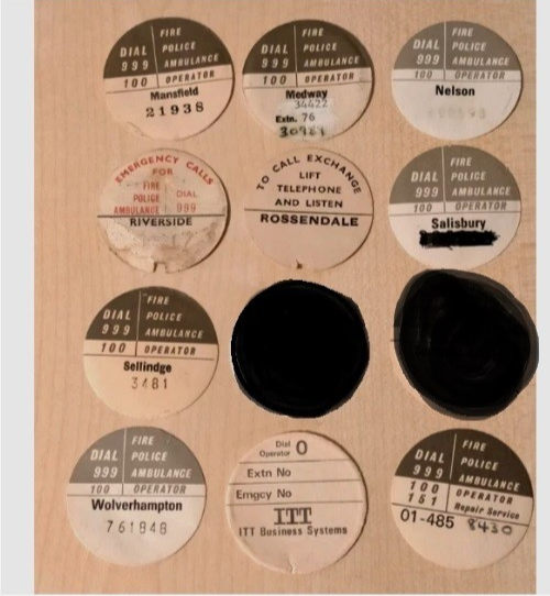 GPO Dial Number Labels (39 available, £2.00 each label) | eBay UK