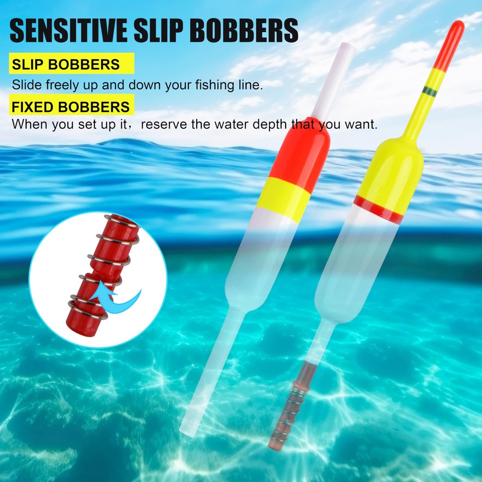 Slip Bobbers Fishing Floats and Bobbers Balsa Wood Slip Bobbers Floats ...