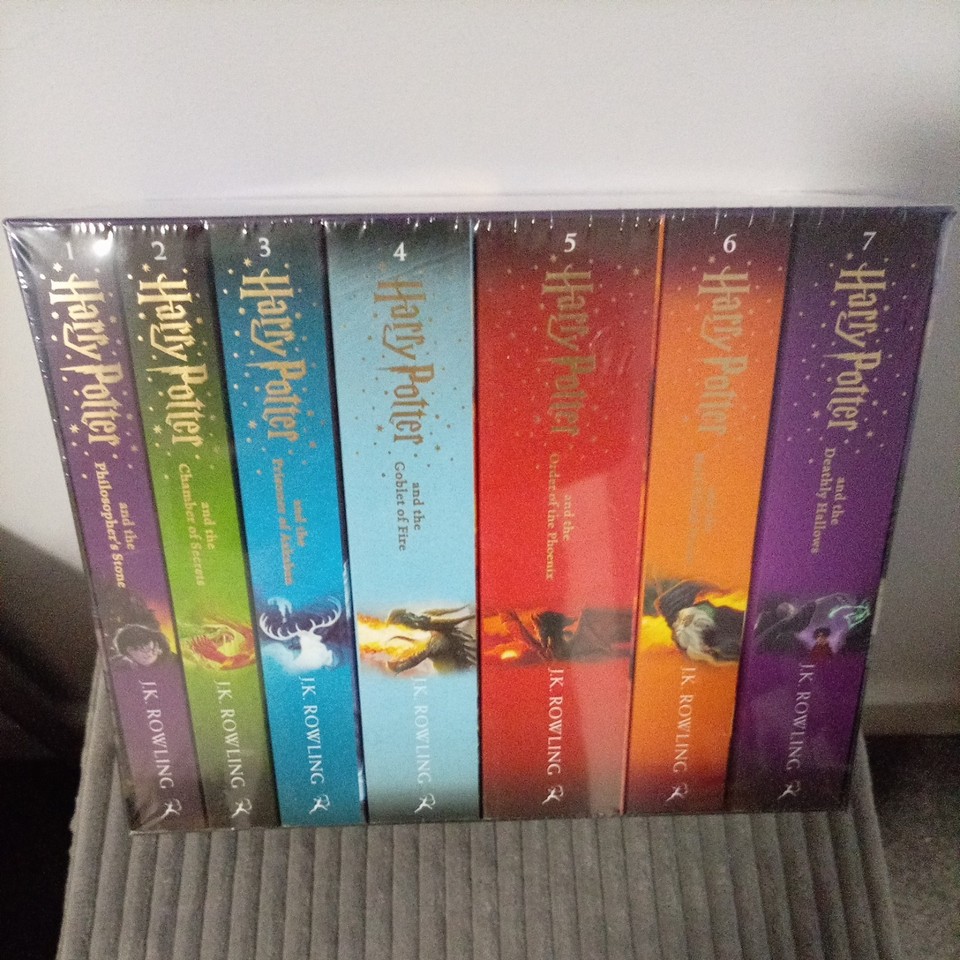 The Complete Harry Potter 7 Books Collection Boxed Gift Set NEW J. K ...