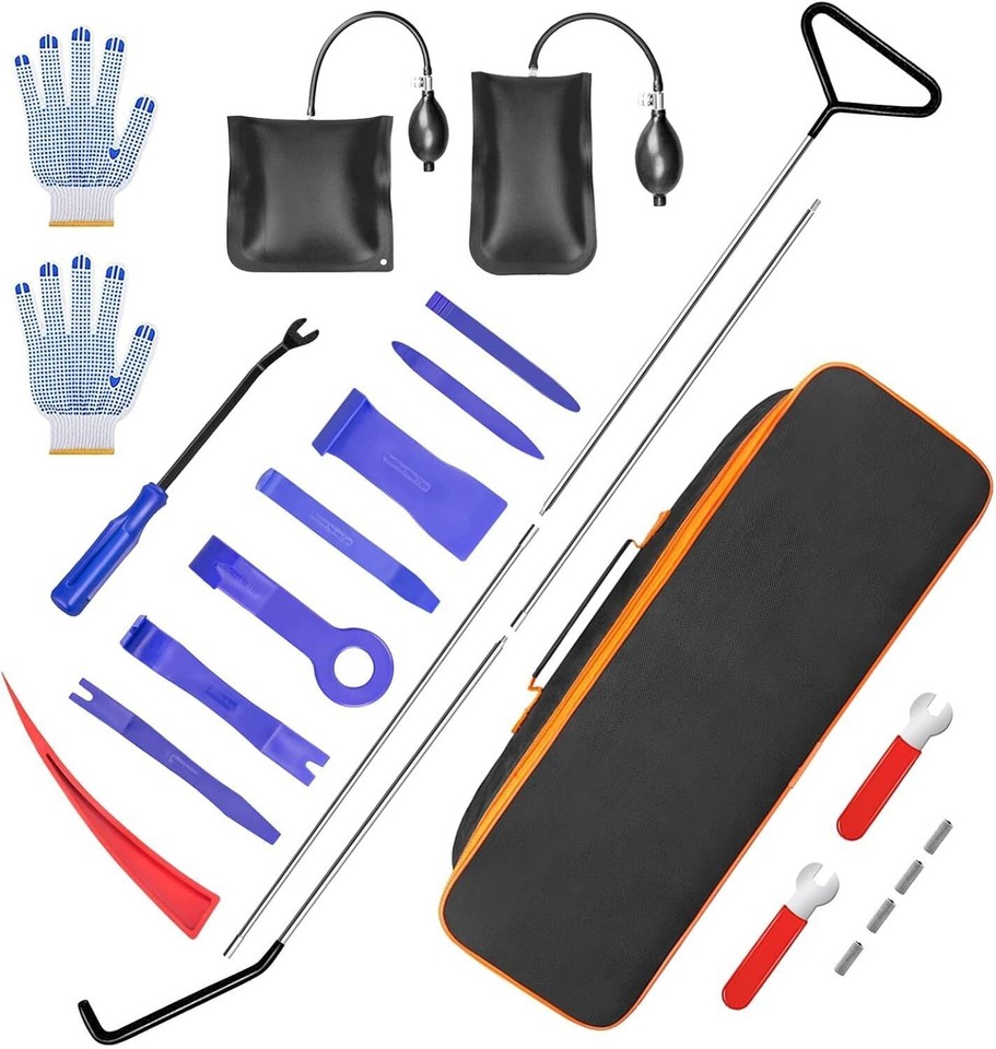 Emergency Car Unlock Tool Kit, Vehicle Repair Lock Out Set, Long Reach ...