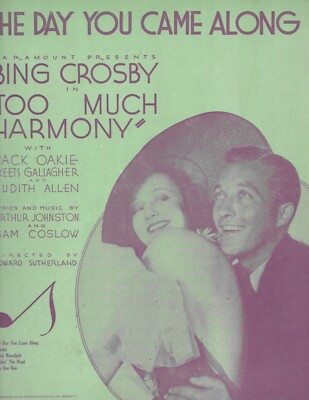 7 VINTAGE SHEET MUSIC-BING CROSBY,MACK GORDON,RUBY KEELER | eBay