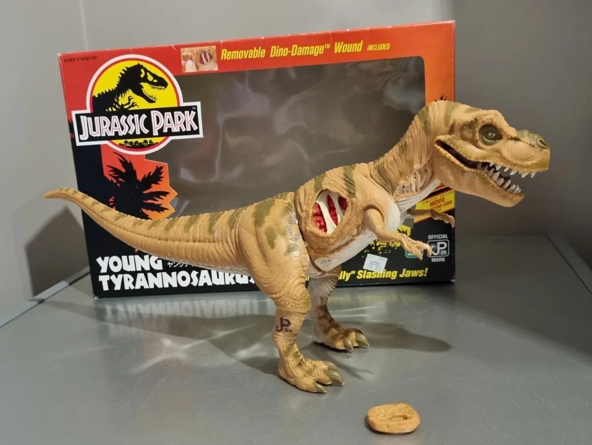 Jurassic Park Young T Rex Toy. 1993 Kenner Jurassic Park Series 1
