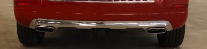 Mercedes-Benz GLK-Class Genuine Rear Bumper Chrome Skid Plate, Lower ...