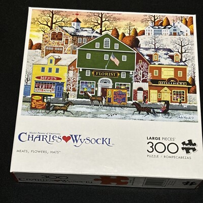 Buffalo Games Charles Wysocki Meats, Flowers, Hats 300 Large Piece ...