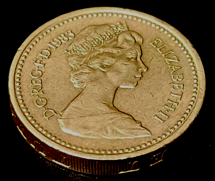 1983 Elizabeth II one pound upside down | eBay