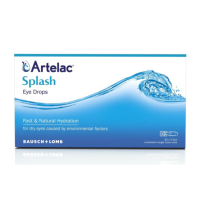 Bausch & Lomb Artelac Splash Fast & Natural Hydration Eye Drops 30's x ...