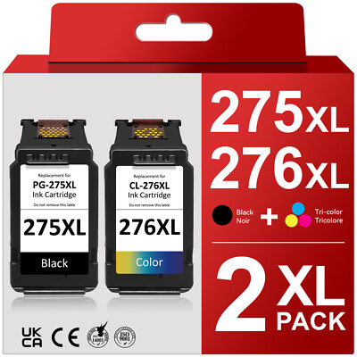 PG-275XL CL-276XL Ink Cartridge Replacement for Canon Pixma TR4722 ...