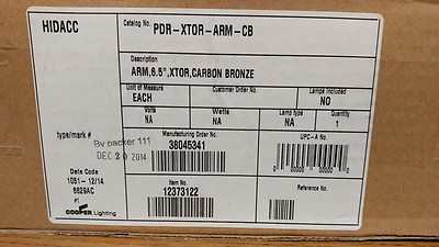 Cooper Lighting PDR-XTOR-ARM-CB | eBay