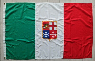Italy flag civil ensign MoD sewn marine grade woven stitched IMPA ...