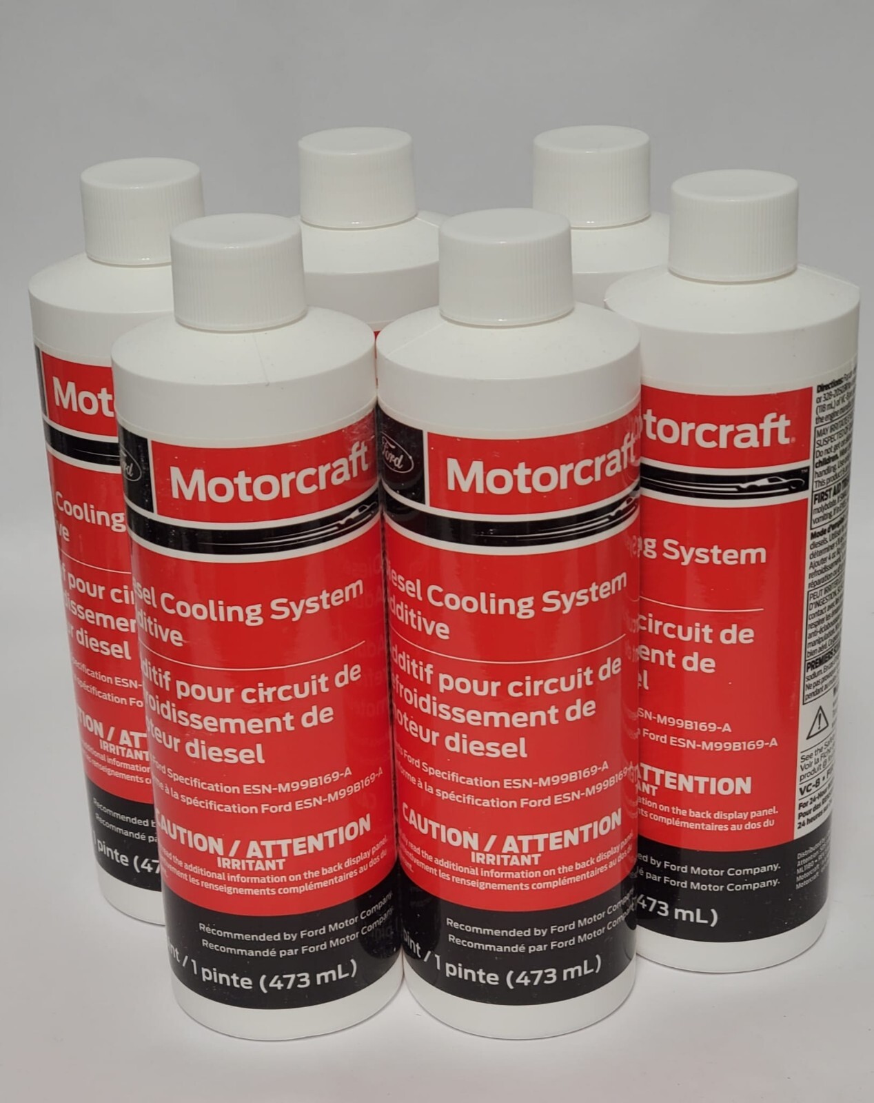MOTORCRAFT VC-8 DIESEL COOLING SYSTEM ADDITIVE 1 PINT FORD - LOT OF 5 ...