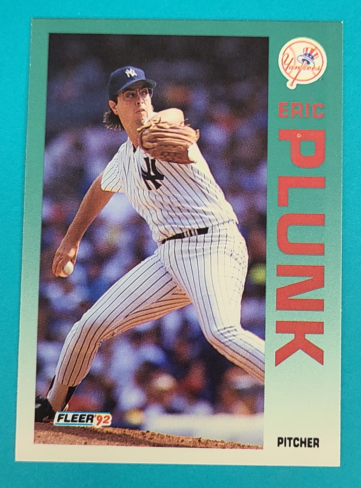 1992 Fleer #241 Eric Plunk New York Yankees BASEBALL Card W6 | eBay