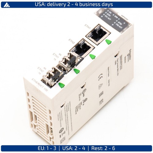 SCHNEIDER ELECTRIC BMXNRP0200, Fiber Converter MM/LC 2CH Used in stock ...