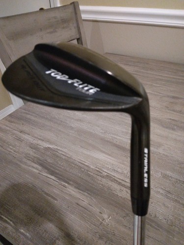 Top Flite Tour Sand Wedge Black Blast Out True Spin Tech Stainless Men ...