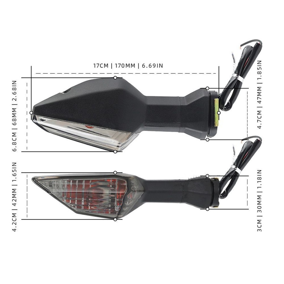 Black Indicator Turn Signal Light For Kawasaki Z125 Z400 Z650 Z800 Z900 ...