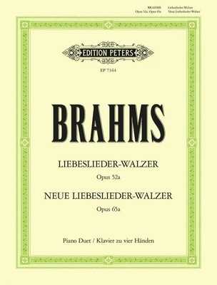 Liebeslieder-Walzer Op. 52a; Neue Liebeslieder-Walzer Op. 65a for Piano ...