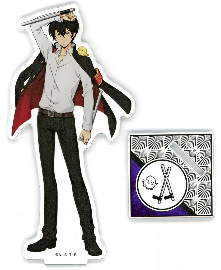 Kyoya Hibari Reborn Acrylic Stand Big Illustration Don Quijote Official ...
