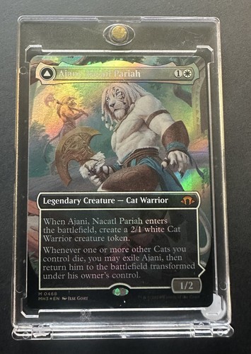 Ajani, Nacatl Pariah – MH3 #468 Borderless Textured Foil Rare - Magic ...