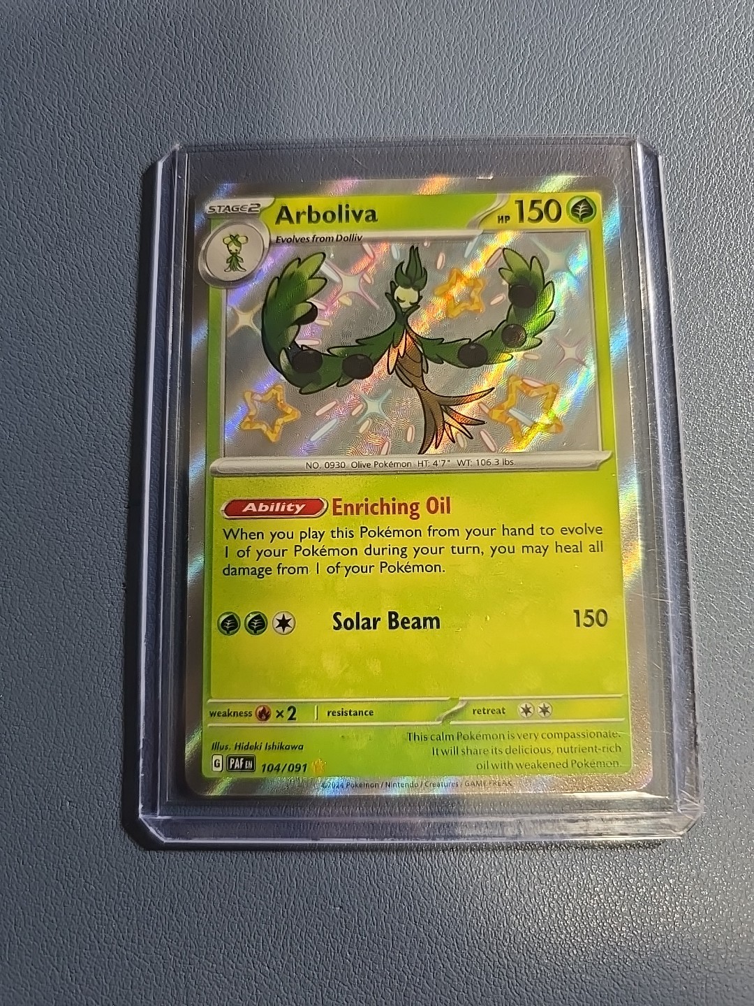 Pokémon TCG Arboliva Card Shiny Rare, Paldean Fates 104/091 | eBay UK