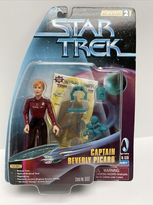1997 Playmates Star Trek Warp Factor 2 Captain Beverly Picard Action ...