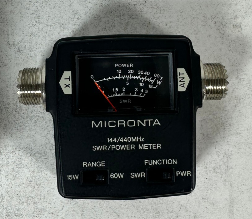 NOS Micronta 19-320 VHF/UHF 144/440 MHz SWR Power Meter Antenna Ham ...