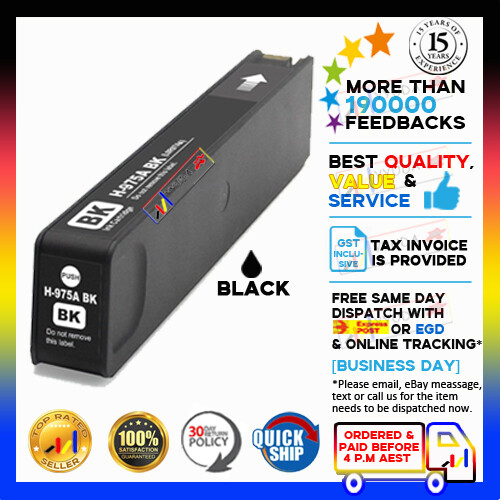 1x NoN-OEM Ink Cartridges 975A BLACK ONLY for HP Pagewide 55250 57750 ...