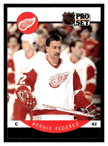 1990 Pro Set #70 Bernie Federko - Detroit Red Wings UER | eBay