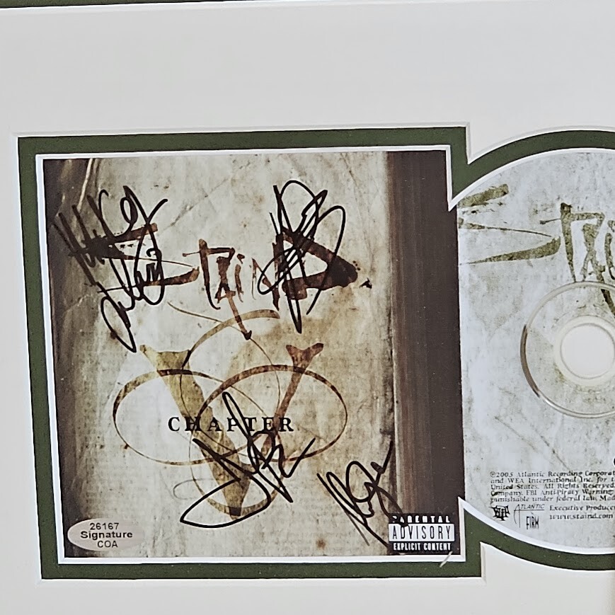 Staind band signed Chapter V Autographed Authenticated COA | eBay