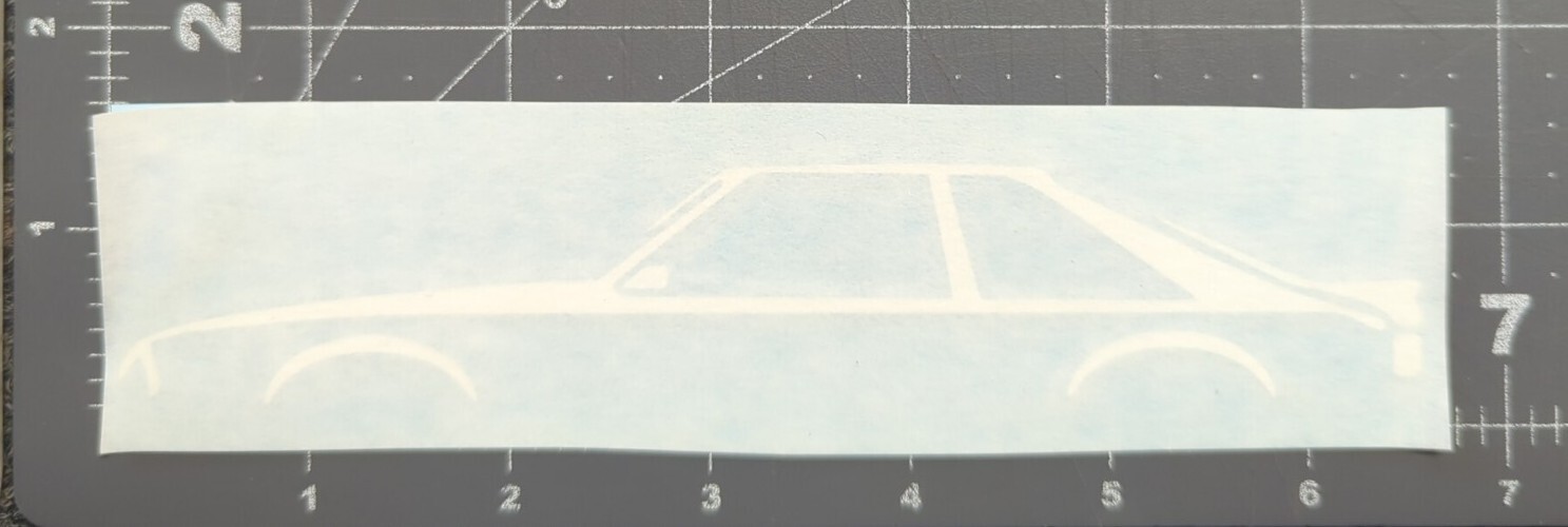 Hatch Foxbody Silhouette Decal Sticker Fun Variety of Colors | eBay