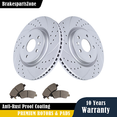 325mm Front Brake Rotors Pads fit for Ford Explorer Taurus Lincoln MKT ...