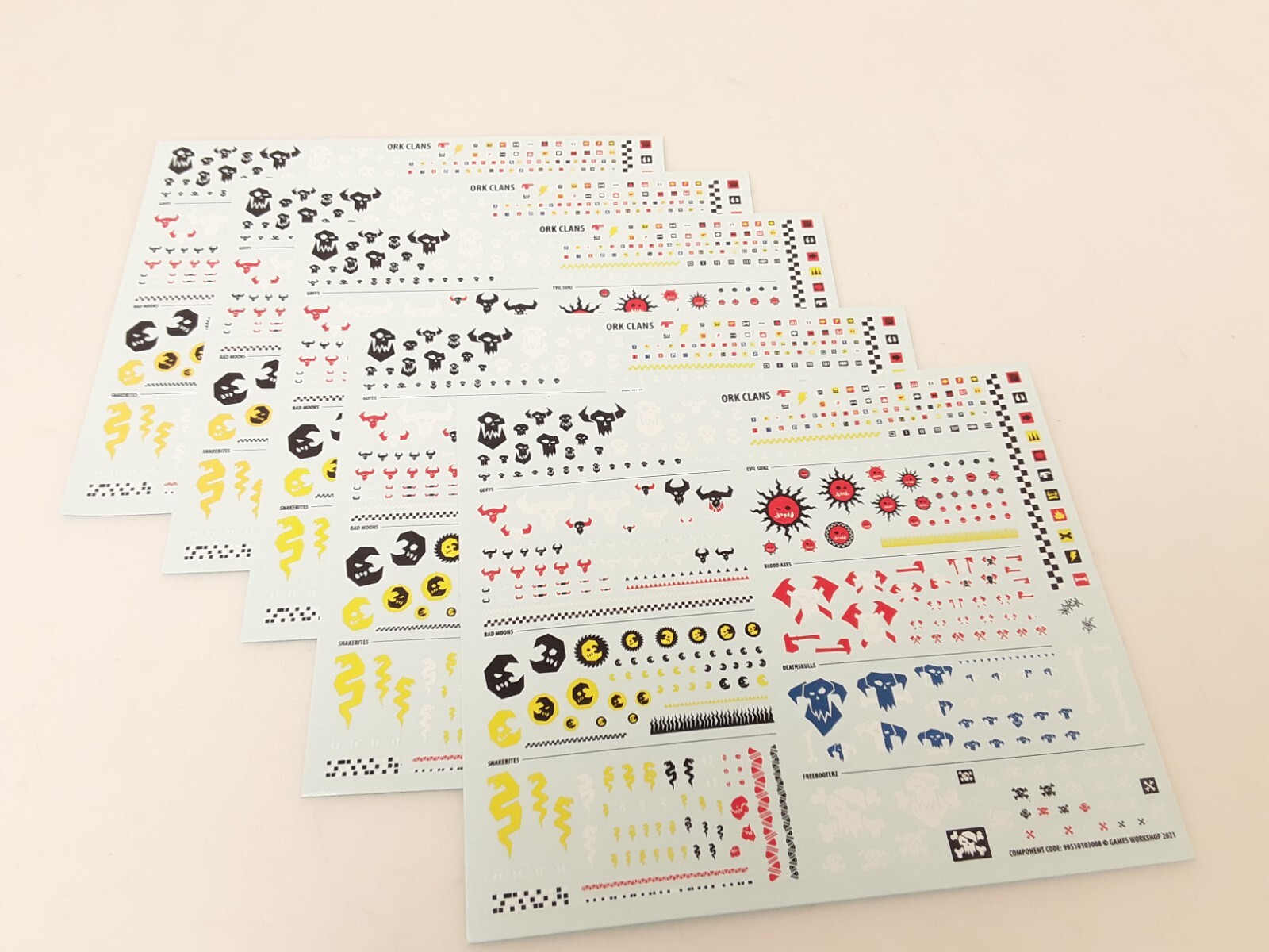Warhammer 40k Orks Ork Clans Transfer Sheet | eBay
