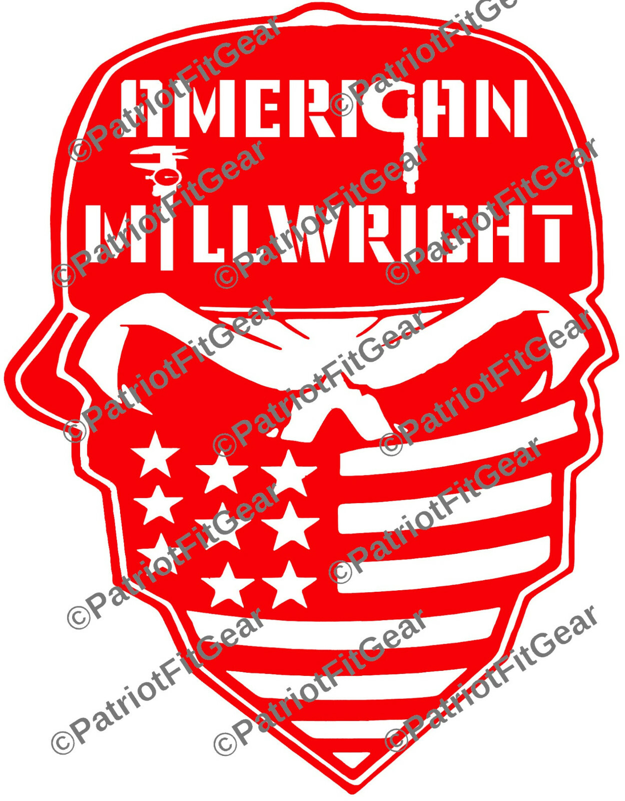 Millwright,American Millwright,Skull,20+Colors,Milling,CNC,Calipers ...