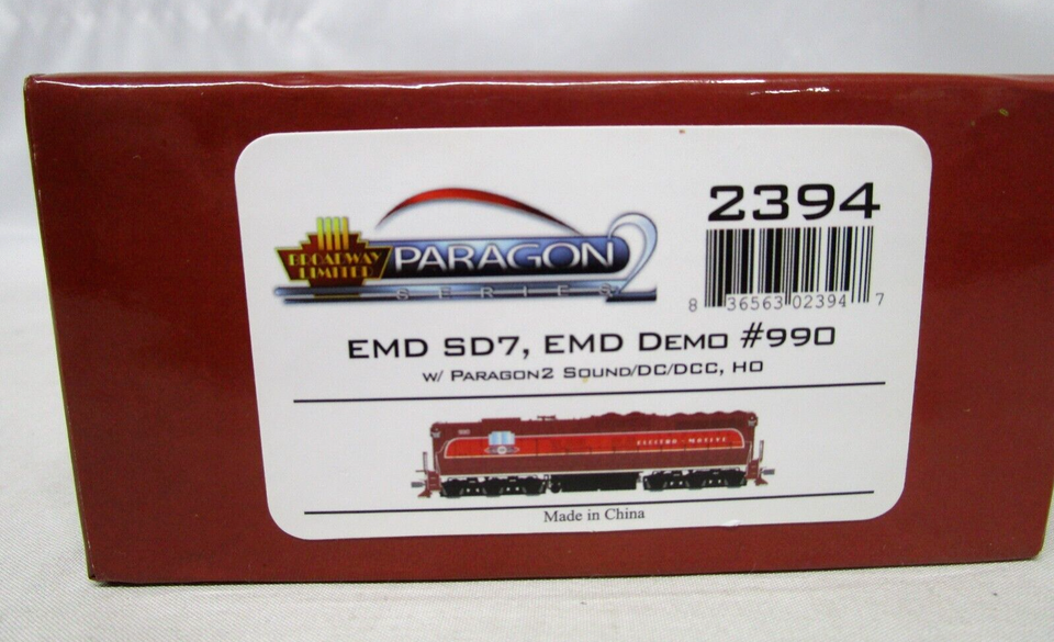 Broadway BLI HO GM Demonstrator EMD SD7 Diesel Locomotive #990 DCC P2 Sound | eBay