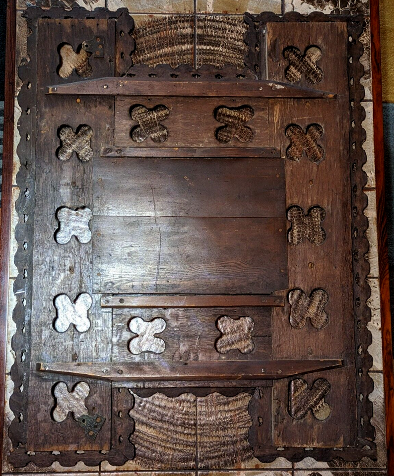 15th Century Gothic Carved Oak Wood Quatrefoil Tracery Panel Antique ...