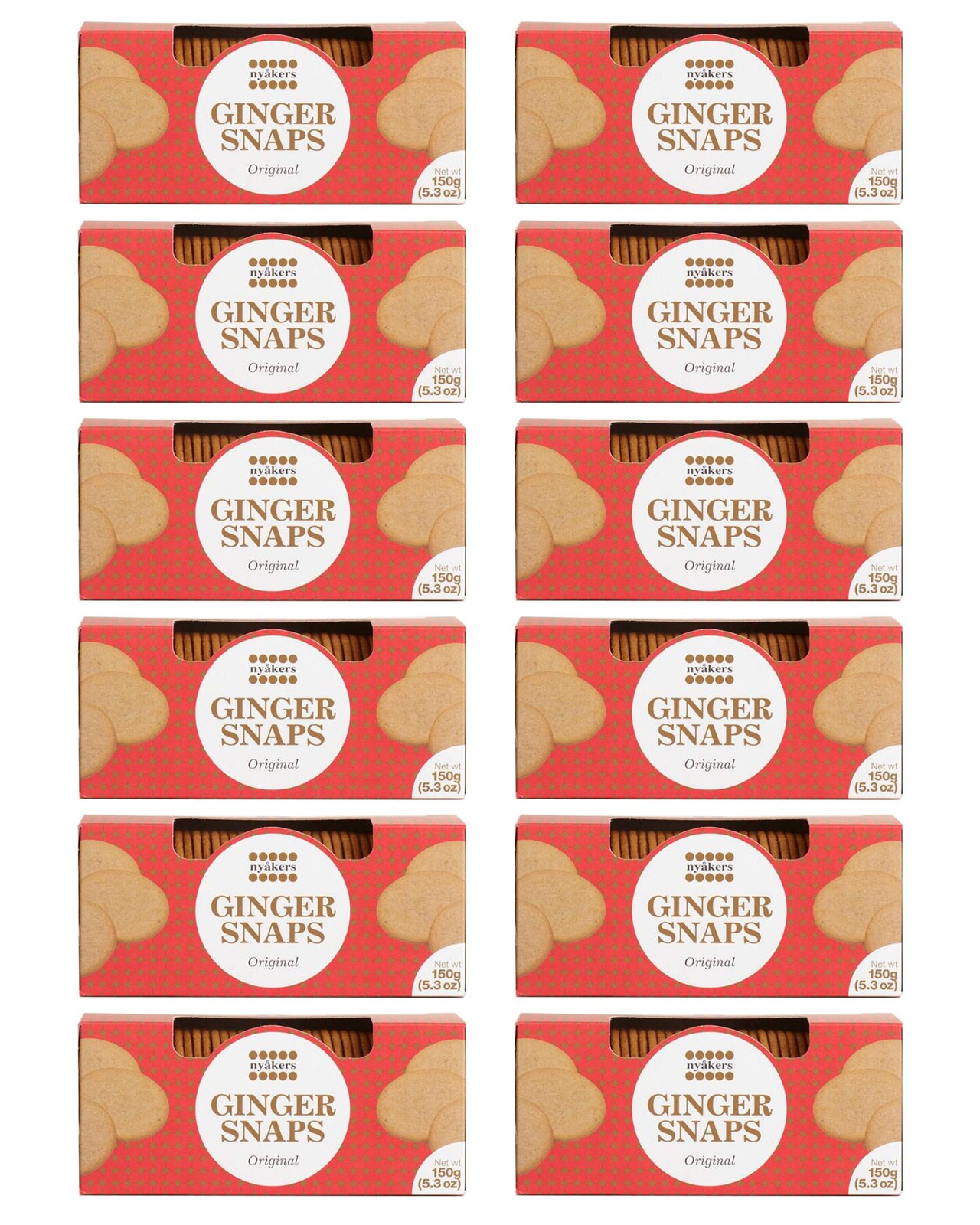 Nyakers Gingerbread Snaps Cookies - Finest Ginger Snaps Original Flavor ...
