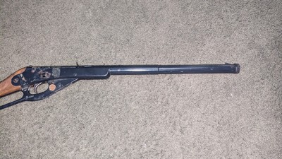 Vintage DAISY Wood Stock Model 95B Lever Action BB Gun - Air Rifle ...