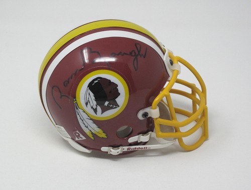 Sammy Baugh HOF QB SIGNED NFL Licensed Riddel Washington Redskins Mini ...
