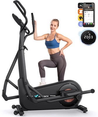 MERACH Long Stride Cross Trainer Self-generating Elliptical Machine for ...