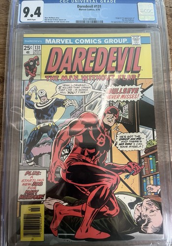 Daredevil #131 First appearance Of Bullseye graded 9.4 | eBay