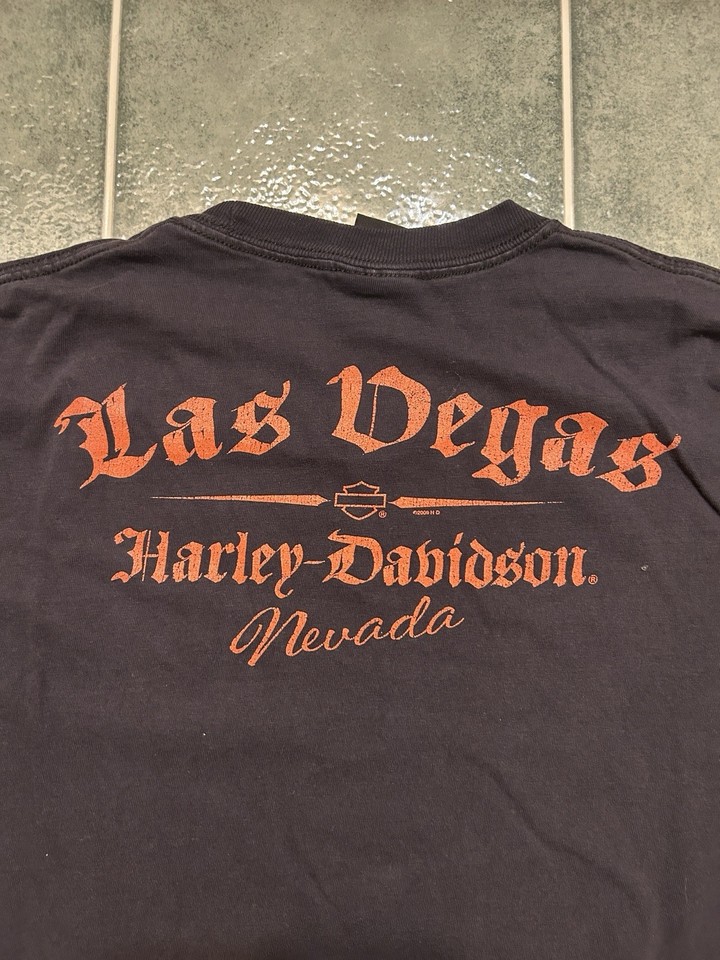 2010 Harley Davidson Flame Long Sleeve Joker T Shirt Size XL | eBay