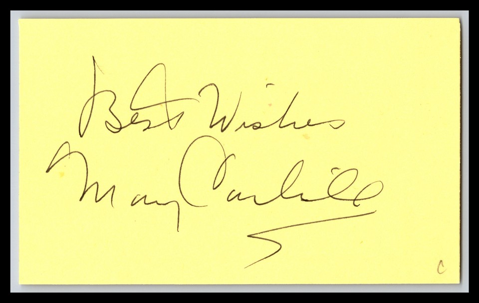 Mary Charles - Actress - 3x5 Card - Signed / Autograph (c) | eBay
