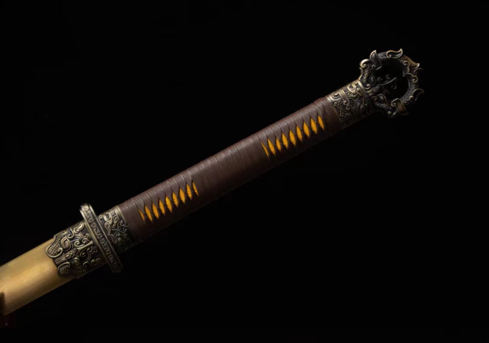 Tang Dao Manganese Steel Copper Sheath Chinese KUNGFU Battle Knife ...