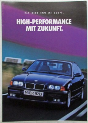 1992 BMW New M3 Coupe Sales Folder - German Text | eBay