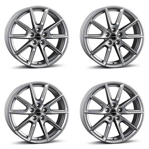 4 Borbet Wheels LX18 8x18 ET44 5x112 for VW Beetle Caddy e-Golf Eos ...