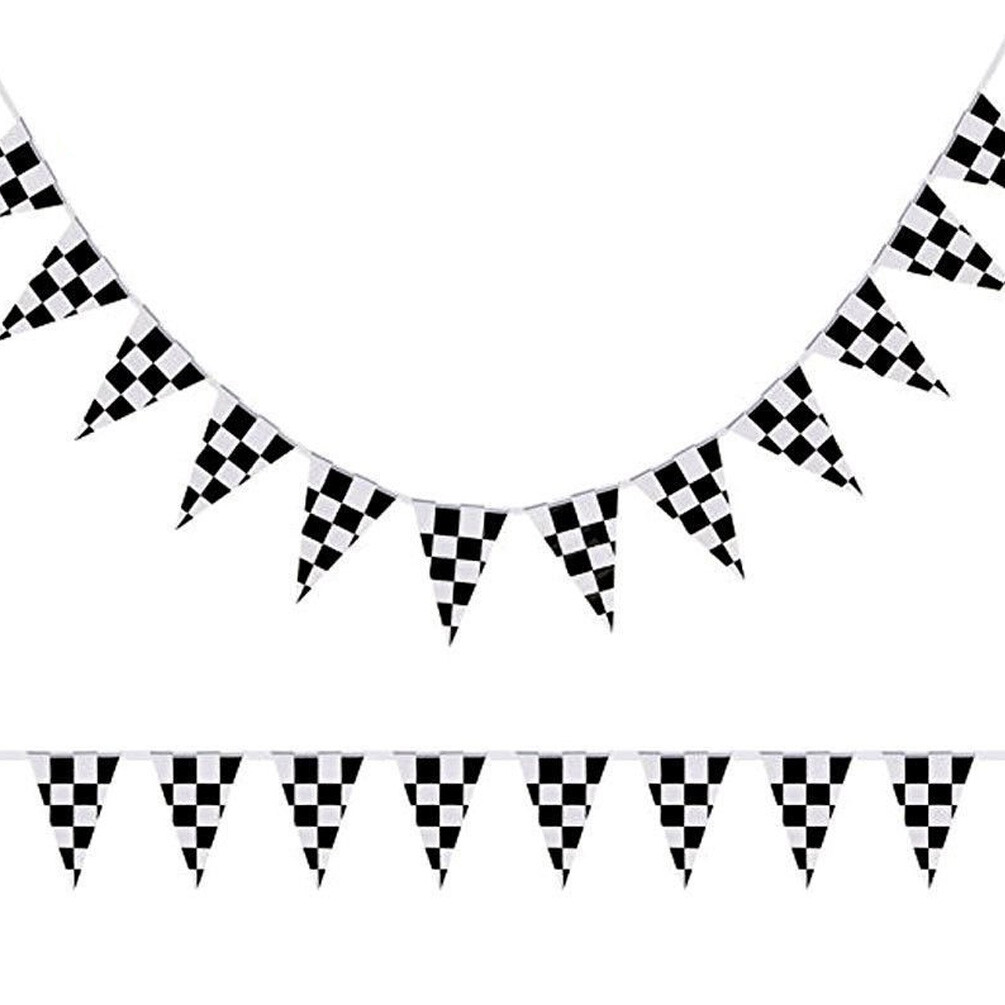 Checkered Flag Banner Clip Art