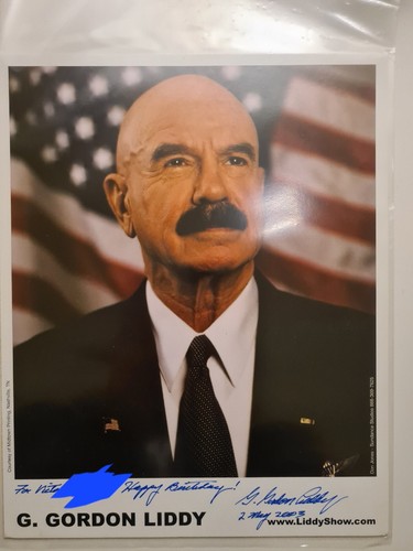 G. Gordon Liddy (Watergate) Signed / Autographed 8x10 Fan Card - US ...