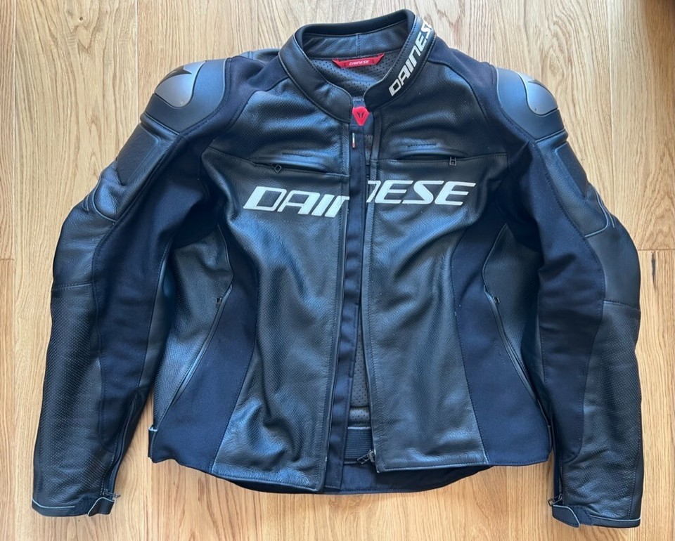 Dainese Racing 3 Perforated Leather Motorcycle Jacket Size 56 | eBay UK