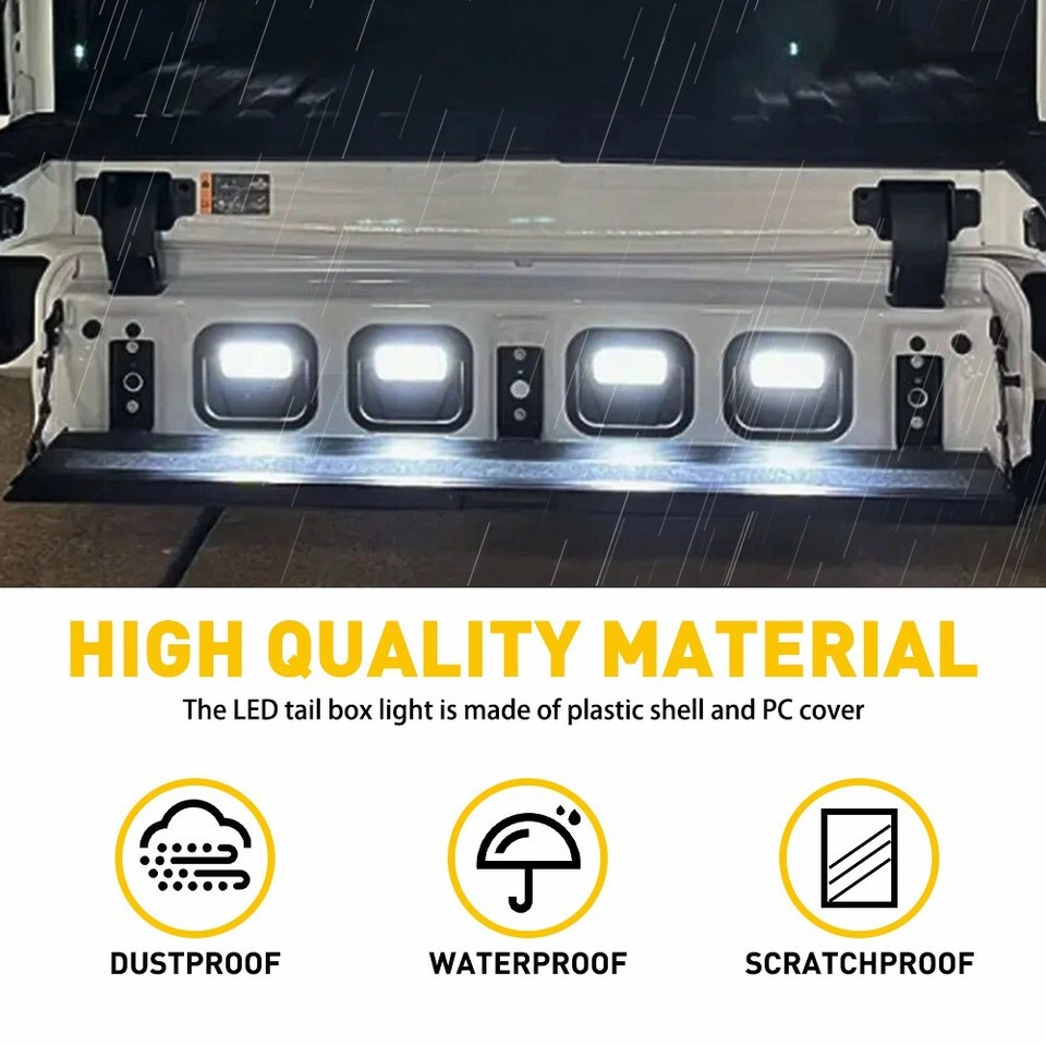 4x FOR 2019-2025 GMC Sierra Genuine GM MultiPro Tailgate Step Light Kit ...