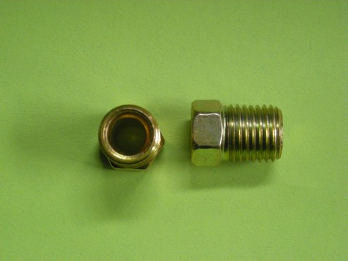 3/8-24 Inverted Flare Short Tube Nut for 3/16 Brake Lines Qty of 25 ...