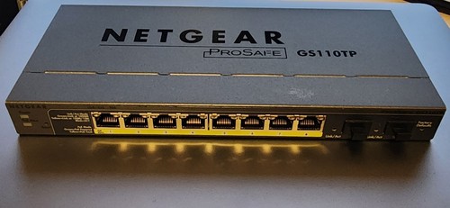 NETGEAR ProSafe GS110TP 8-Port Gigabit PoE+ Ethernet Smart Managed Pro ...
