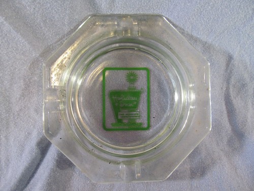 VINTAGE GLASS ADVERTISING ASHTRAY OCTAGON HOLIDAY INN | eBay